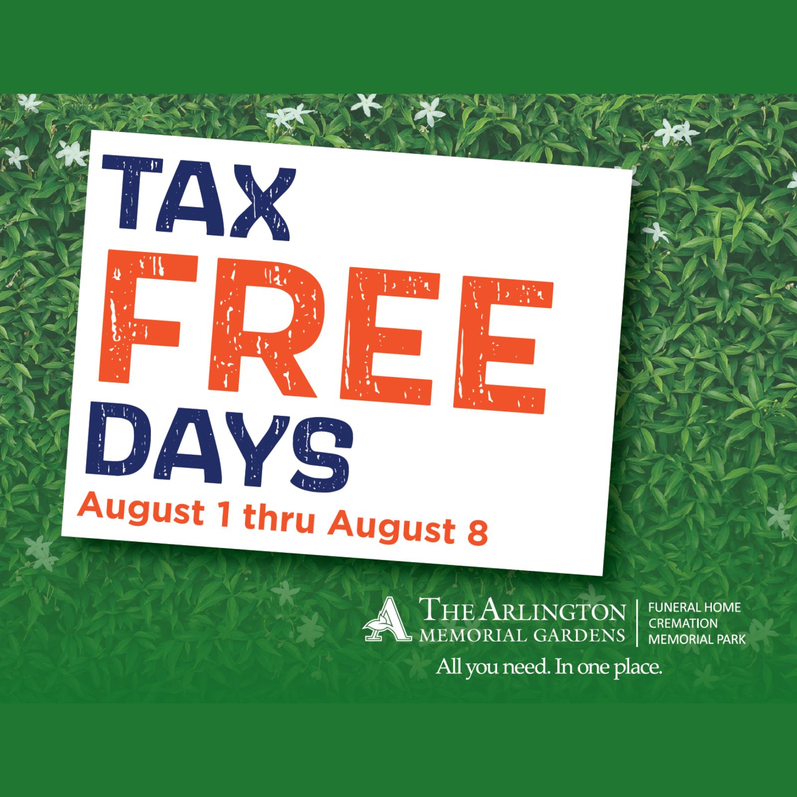Tax-Free Days: Beyond Ohio's Tax Holiday - Arlington Memorial Gardens